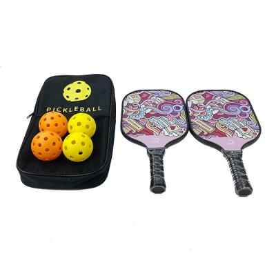 Cina Racchette Pickleball Paddle stampate personalizzate Testa in fibra di carbonio Grafite in vendita