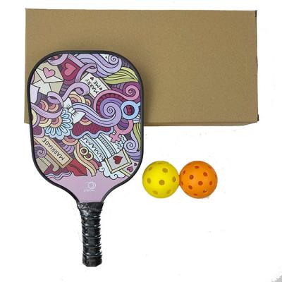 Cina Racchette Pickleball Paddle stampate personalizzate Testa in fibra di carbonio Grafite in vendita