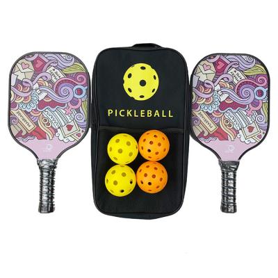 Cina Pagaie Pickleball Full Carbon PP a nido d'ape Paletta Pickleball in fibra di carbonio rosa in vendita