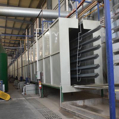 Automated Roller Coating Line With Accumulation System For Medium Volume Workpieces