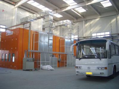 Cina Cabina di spruzzatura di grado industriale con porta d'ingresso e porte di lavoro per una costruzione robusta in vendita