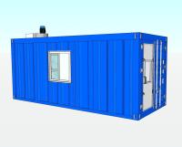 Quality Mobile Compact Container Spray Booth Garage Spray Booth With Air Inlet And for sale