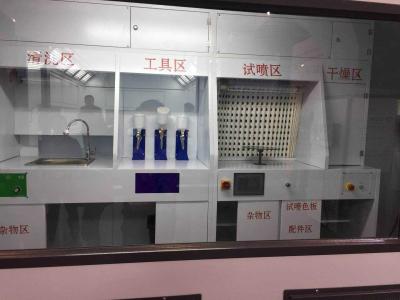 China Advanced Ventilation Auto Paint Mixing Rooms Dust Extraction Systems For Materials for sale