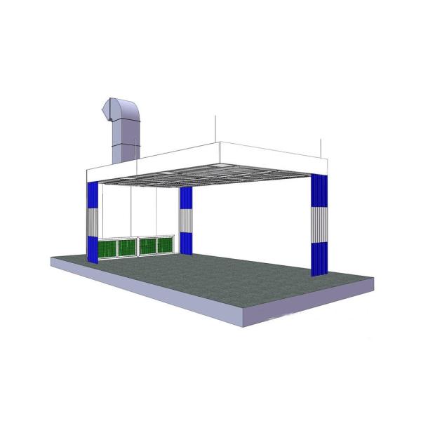 Quality Durable Downdraft Prep Station Long Lasting Vehicle Paint Prep Fold Style for sale