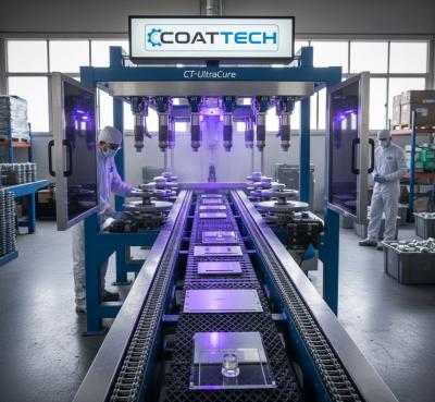 China Inline Flatbed Conveyorized UV Curing Tunnel System for Instant Drying of UV-Curable Coatings and Inks for sale