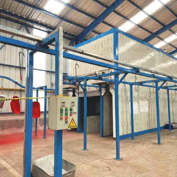 Quality 2026 Overhead Conveyor Paint Line Automated Powder Coating Line For Lightweight Items for sale