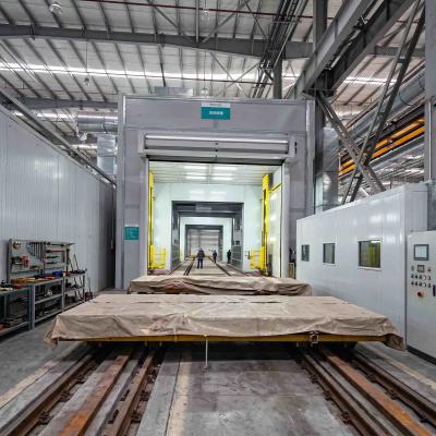 China Automated Vertical Lift Enclosure Doors for Industrial Spray Booths for sale