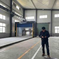 Quality Extended-Length Industrial Coating Enclosure with High-Volume Exhaust for sale