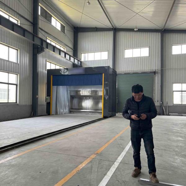 Quality Extended-Length Industrial Coating Enclosure with High-Volume Exhaust for sale