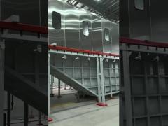 Líneas automatizadas de pintura en polvo para acabado de línea de meta