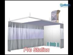 customizable portable paint prep station room tailored layouts prep station body shop white