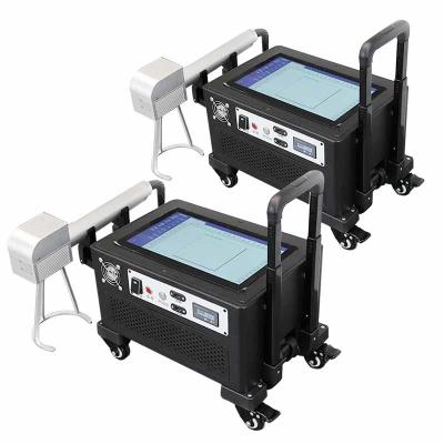 중국 185mm 초점 길이 20W 섬유 레이저 표시기 휴대용 섬유 레이저 표시 시스템 판매용