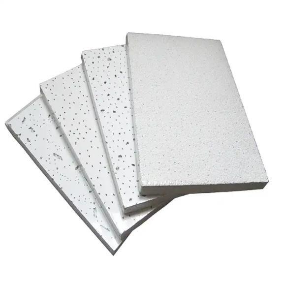 Acoustic Soundproof Decorative Mineral Fiber Wool Drop Ceiling Tile Boards