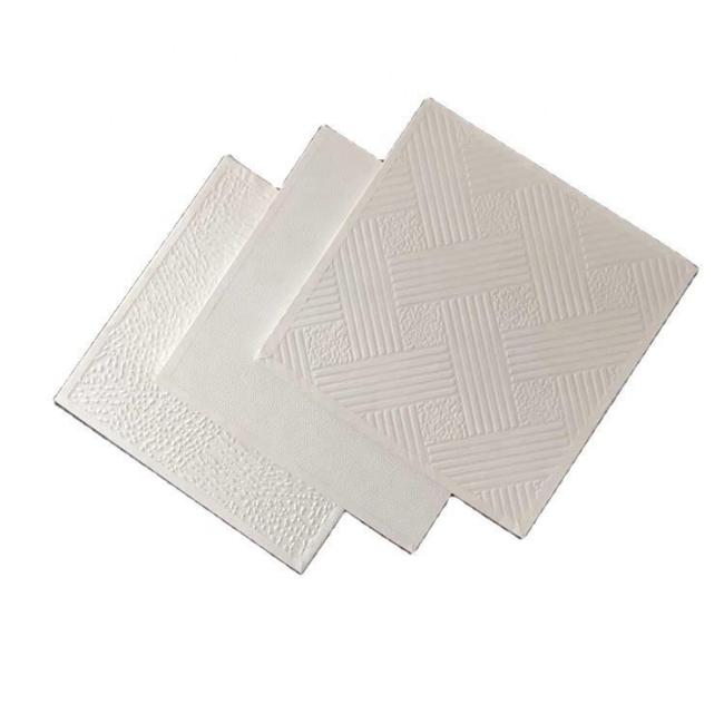 Acoustical PVC Gypsum Suspended Ceiling Tiles for Decoration Material