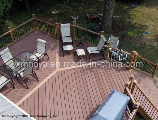 Best Wood Plastic Composite WPC Decking for Outdoor Flooring (Ny90*25)