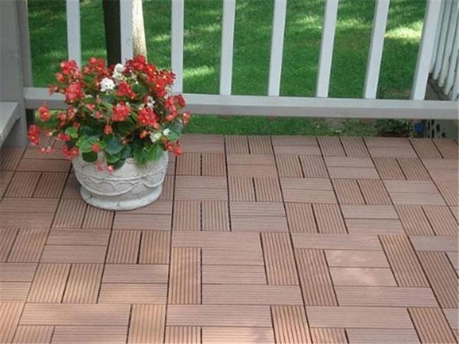 Synthetic WPC DIY Decking Flooing Tiles for Outdoor Floor Decorative