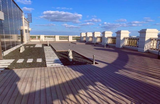 Special White Outdoor WPC Decking Flooring for Terrace / Fence