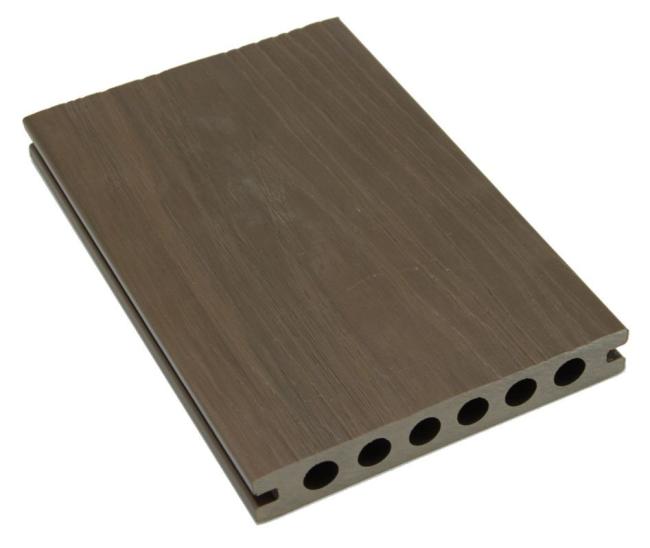 Wood Plastic Composite WPC Wood Grain Decking for Outdoor Flooring