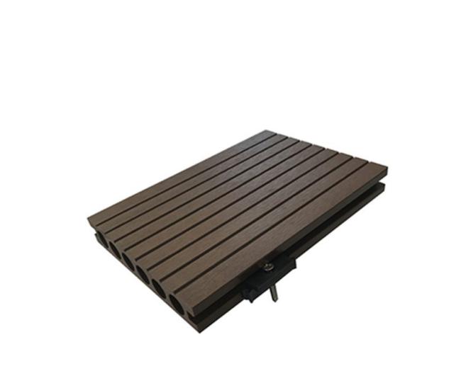 Wood Plastic Composite WPC Decking for Outdoor Flooring Decoration (NY75*25)