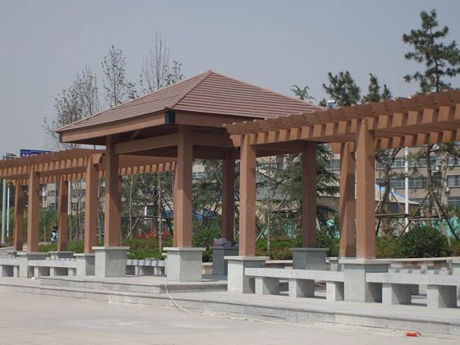 WPC (wood and plastic composite) Decking Flooring for Outdoor Garden