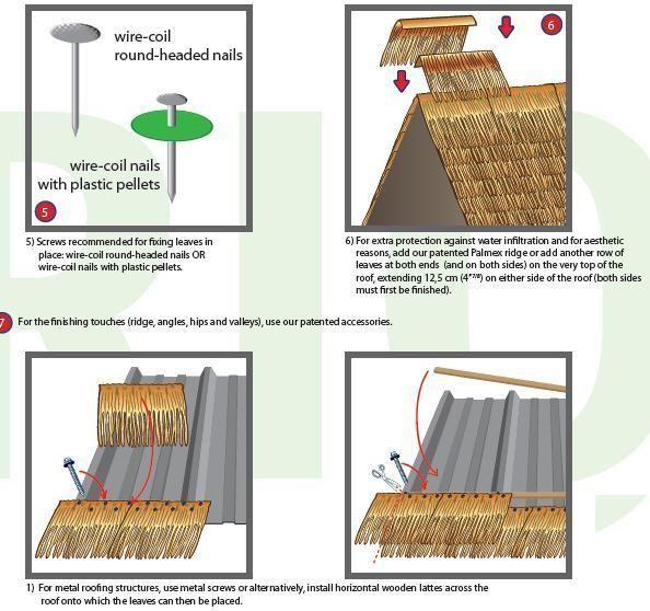 African Tropical Artificial Environment Synthetic Roofing Thatch for Roof Decoration