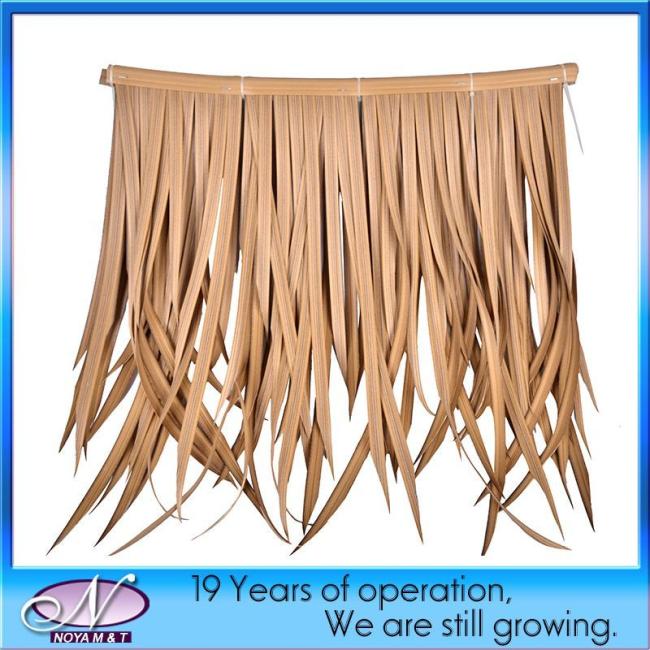 Fireproof Artificial Thatch Fiber Plastic Tile for Roofing Materials