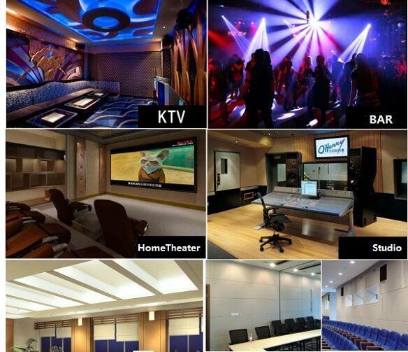 Soundproofing MDF Wooden Grooved Hotel Cinema Acoustic Wall Panel