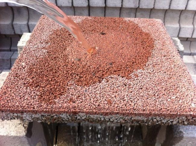 Black / Grey / Red Water Permeable Ceramic Clay Concrete Paving Brick