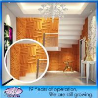 China Construction Material 3D PVC Acoustic Wall Panel with Eco-Friendly E1 Certification for sale