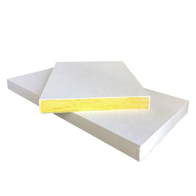 Cina Assorbimento del suono Tavola di soffitto in fibra di vetro nascosto B 600*1800*20/25 1200*1200*20/25 in vendita
