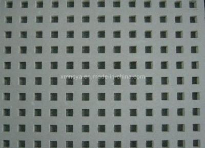 China 5/15q Quadrat Wasserdicht Perforierter Akustiker Schalldämpfer Gipsplatte für Decken zu verkaufen