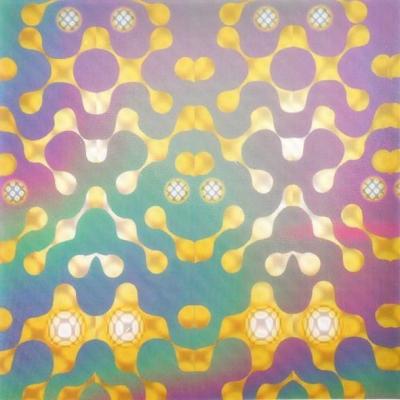 China PD127 Colorful 3D PVC Textured Composit Decorative Board for Interior Wall / Ceiling for sale