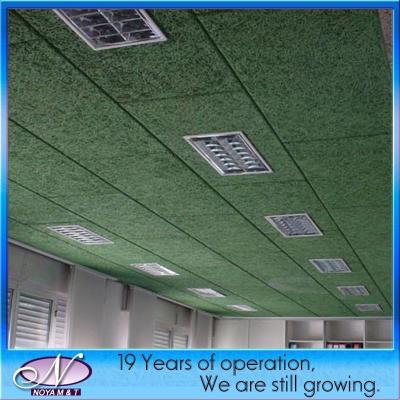 China Wool Acoustic Panel Type Groove Wooden Sound Absorbing Fiber Cement Ceiling / Wall Panel for sale