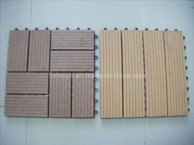 China Grain Optional Synthetic WPC DIY Decking Tiles for Outdoor Floor Decor in Custom Length for sale