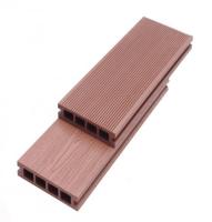 China Engineered Wood Grain WPC Decking Customized for Outdoor Applications for sale