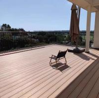 China Engineered Pattern Brown WPC Wood Plastic Composite Outdoor Floor Decking for Outdoor for sale