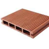 China Engineered Pattern Brown WPC Wood Plastic Composite Outdoor Floor Decking for Outdoor for sale