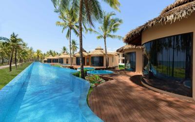 China Customized Grey Synthetic Thatch Roof Design for Garden/Seaside Bars and Customized for sale