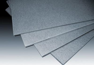 Cina Tavola di cemento in fibra ignifuga per interni per pareti divisorie decorative in grigio e giallo chiaro in vendita