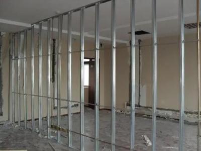 China Galvanized Metal Profile for Wall Partition Material Not Perforated Steel Material for sale