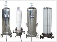 China Vertical Carbon Steel / PP Filter Housing Sandblasting Large Flow Rate for sale