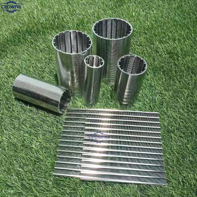 中国 Factory Supply Johnson V Wire Water Well Screen stainless steel Wedge Wire Stainless Steel Screen For Water Well 販売のため