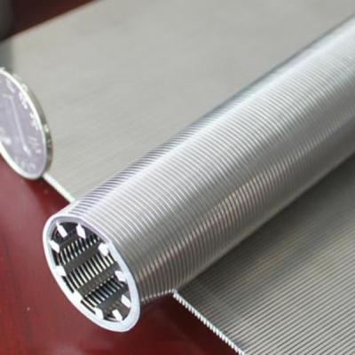 Cina Dust Water Treatment 304 316 316L Stainless Steel Johnson Wedge Wire Screen/ Mine Sieve Screen in vendita
