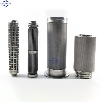Cina 40 100 micron stainless steel Johnson screen filter wedge wire screen in vendita