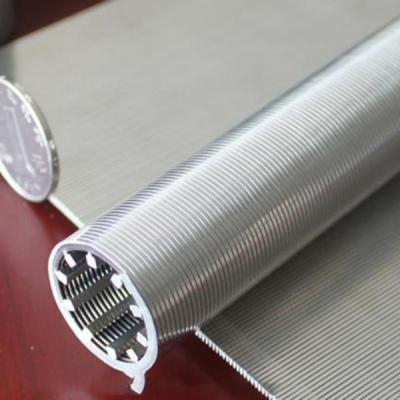 Cina Dust Water Treatment 304 316 316L Stainless Steel Johnson Wedge Wire Screen/ Mine Sieve Screen in vendita