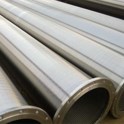 Cina Custom Johnson Wedge Wire Sand Control Cartridge Tube Well Strainer Screen Filter Pipe For Paper Pulp in vendita