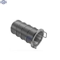 China Customized wedge wire water filter well screen pipe Fecal sludge dehydrator screen bucket solid liquid separator screen for sale