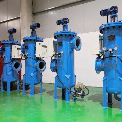 中国 High Flow Rate Self Cleaning Filter Automatic Self Cleaning Auto Backwash Filter Water Filter Self Cleaning 販売のため
