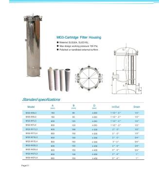 中国 Polypropylene High Flow Filter Cartridges for High-Flow Applications 販売のため