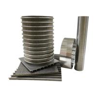China Round Profile Wedge Wire Screen Packaging Wooden Case Wire size 2x3mm for sale